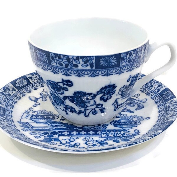 Blue White Tea Cup - Etsy