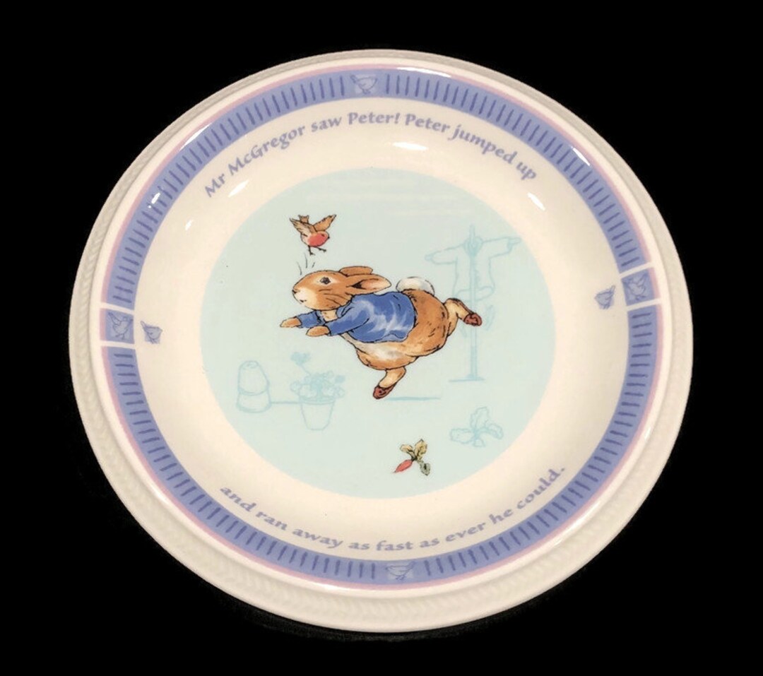 Vintage Peter Rabbit Child's Plate, Wedgwood, Peter Rabbit, Circa 2001 ...