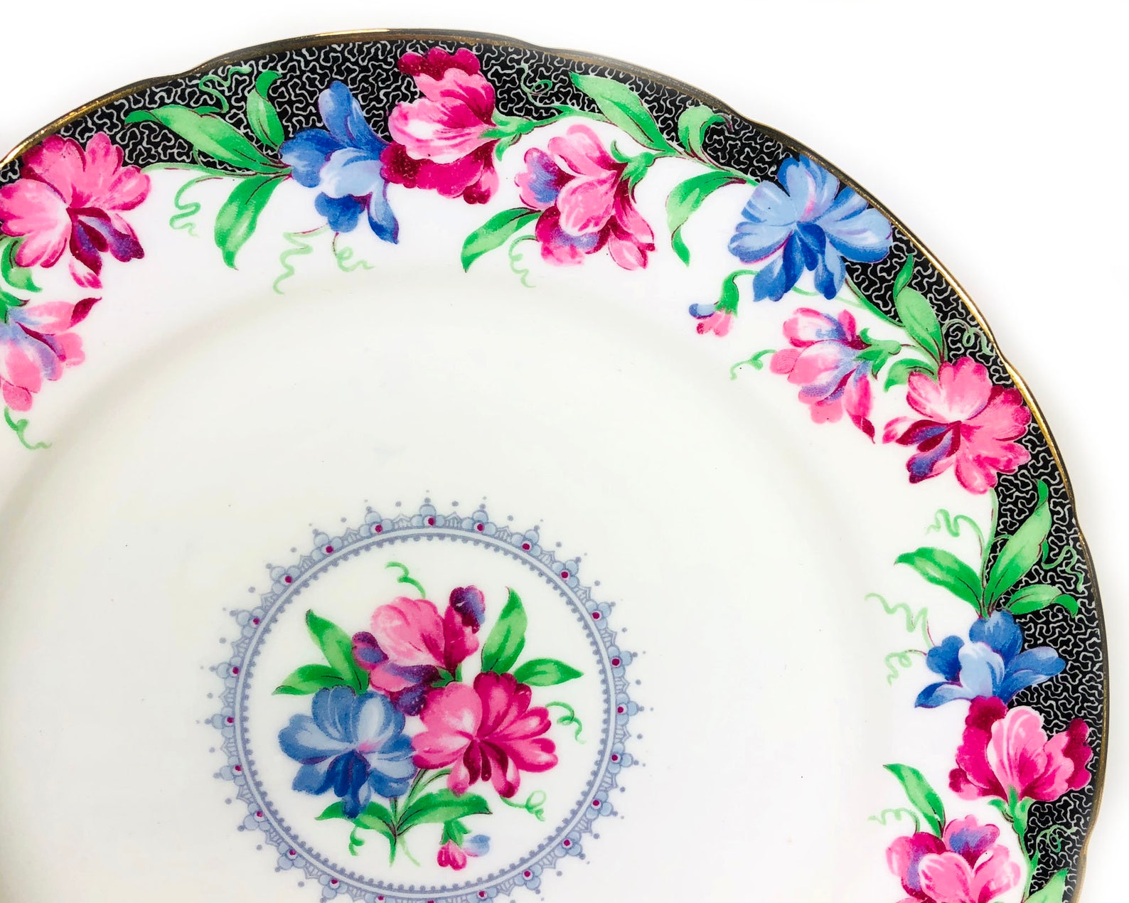 Paragon sweet Pea Salad Plate White With Wide - Etsy