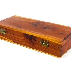 Vintage Thin Profile Wood Box, Solid Wood Construction - Etsy