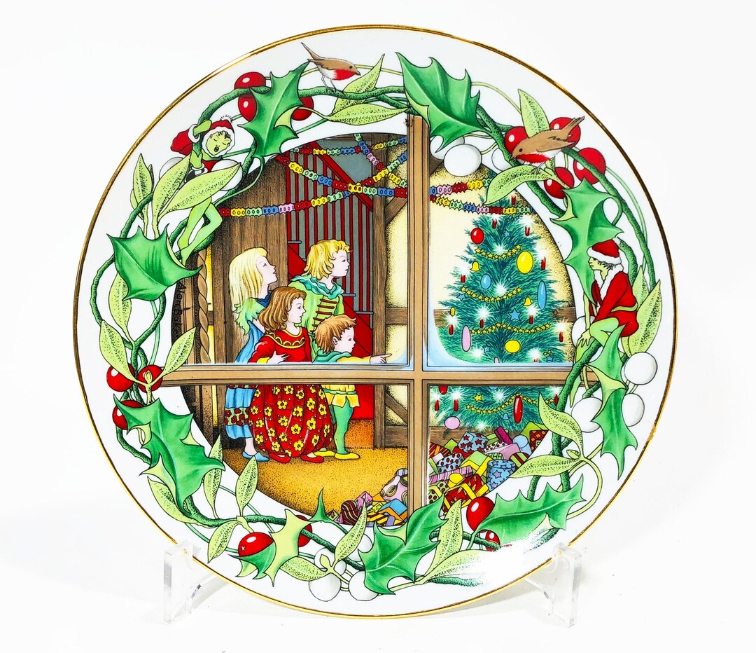 Vintage Fairy Tale Calendar Plate, "december - the Fir Tree", Limited ...