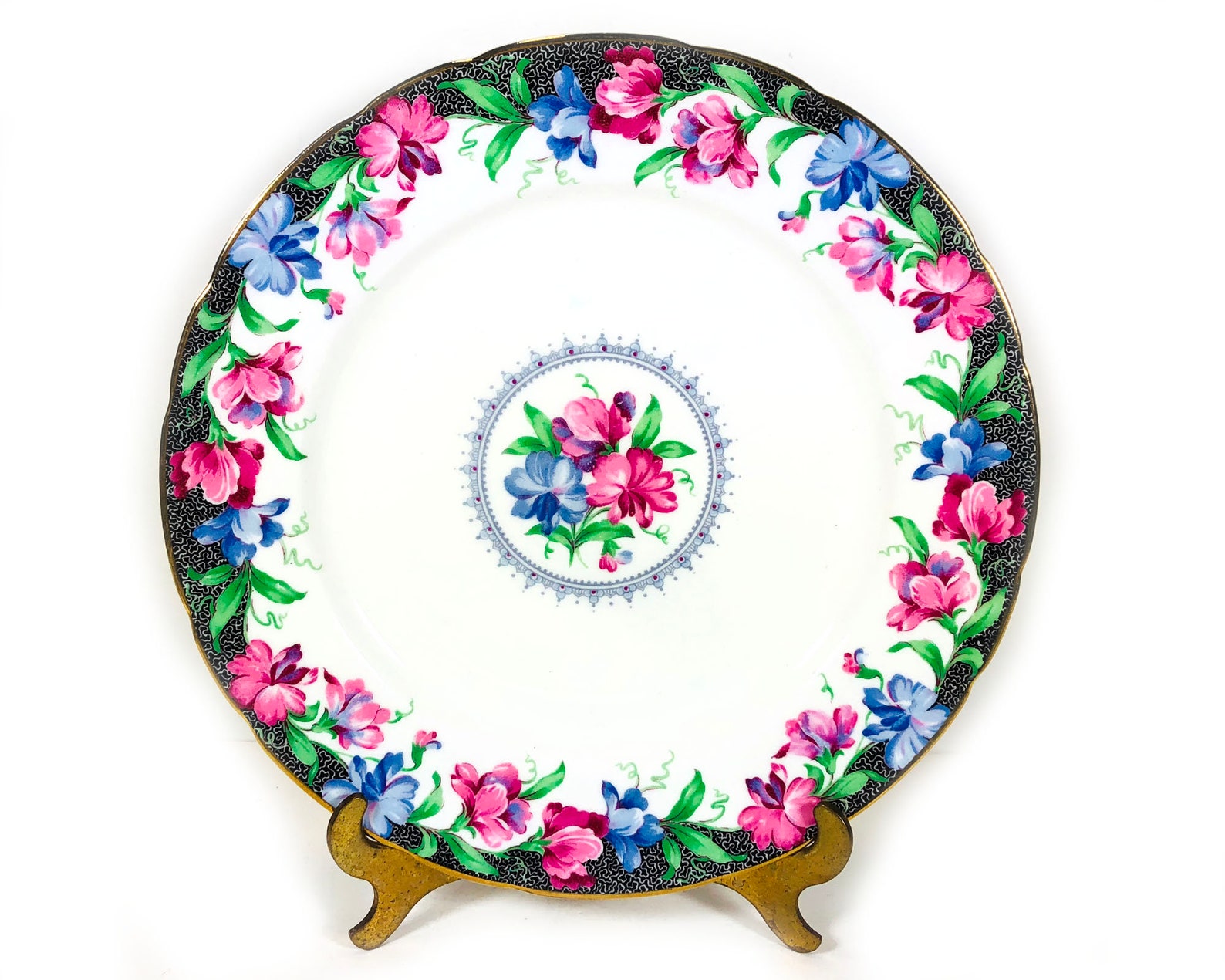 Paragon sweet Pea Salad Plate White With Wide - Etsy