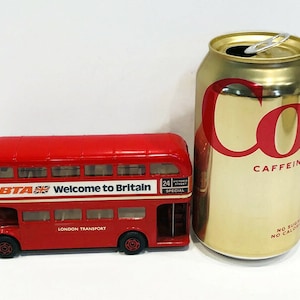 Vintage Diecast Red Double Decker British Bus, "london Transport", Made ...