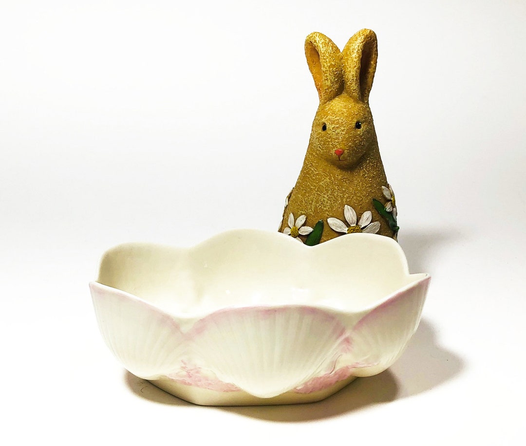 Vintage Belleek Oval Shell Bowl, Scalloped Rim, Shell Motif With Pink ...