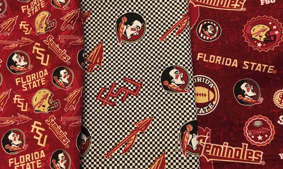 Florida State University fabric a half yard. Virus FREE Pet | Etsy