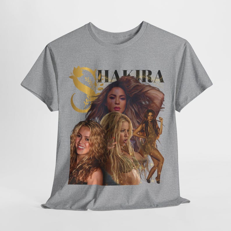 Shakira T-shirt for Fans | Unique Shakira Merchandise | Stylish Shakira ...