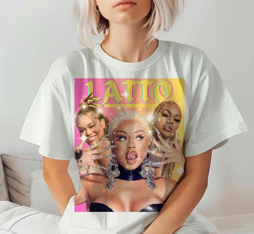 Latto Hip-hop T-shirt Latto Tee Trendy Latto Rapper Fan Shirt Stylish ...