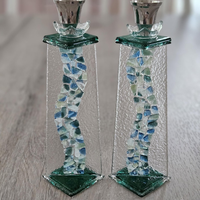 Shabbat Candlesticks and Cup - Etsy UK