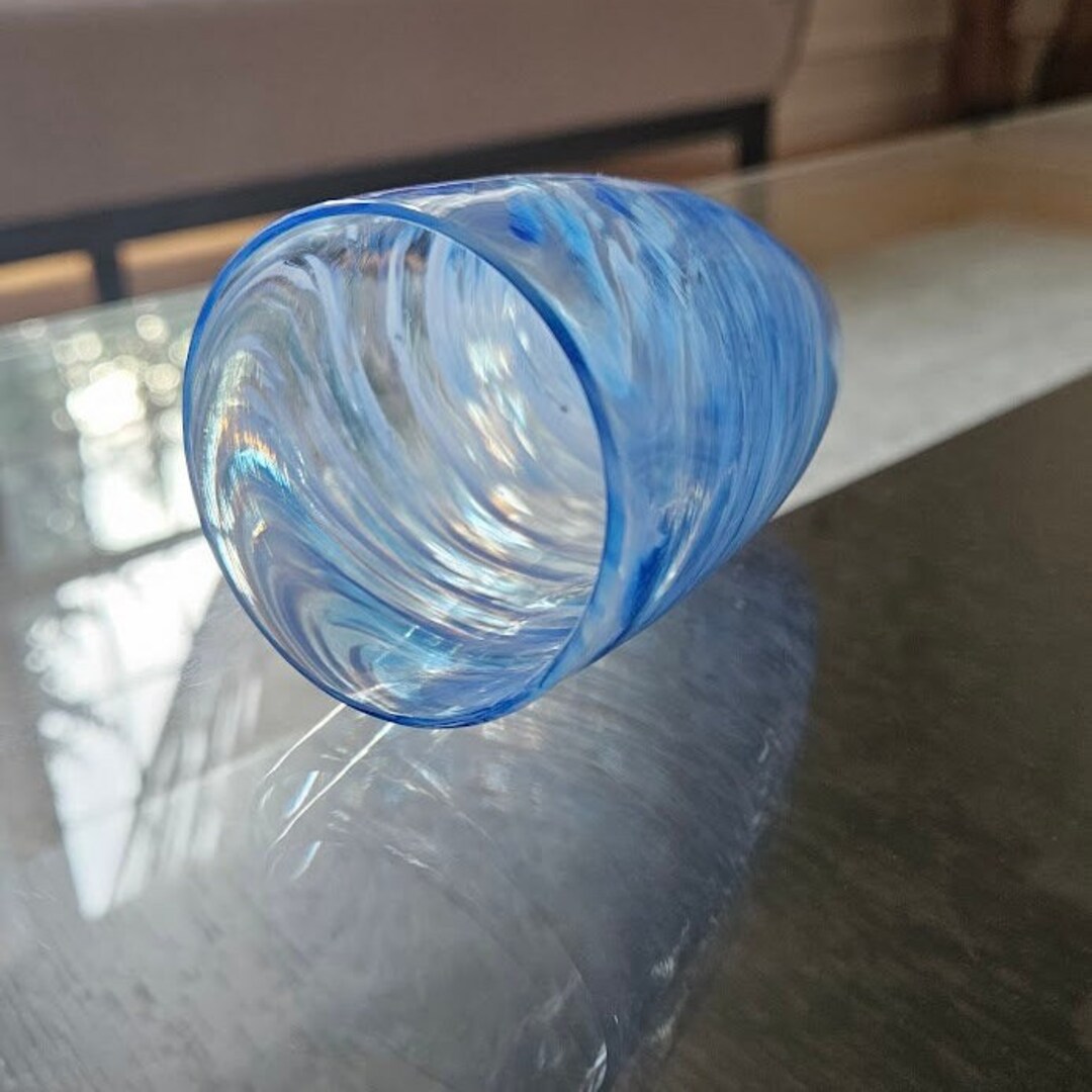 Jewish Wedding Glass for Stomping Sky Blue Colors Jewish Wedding Gift ...