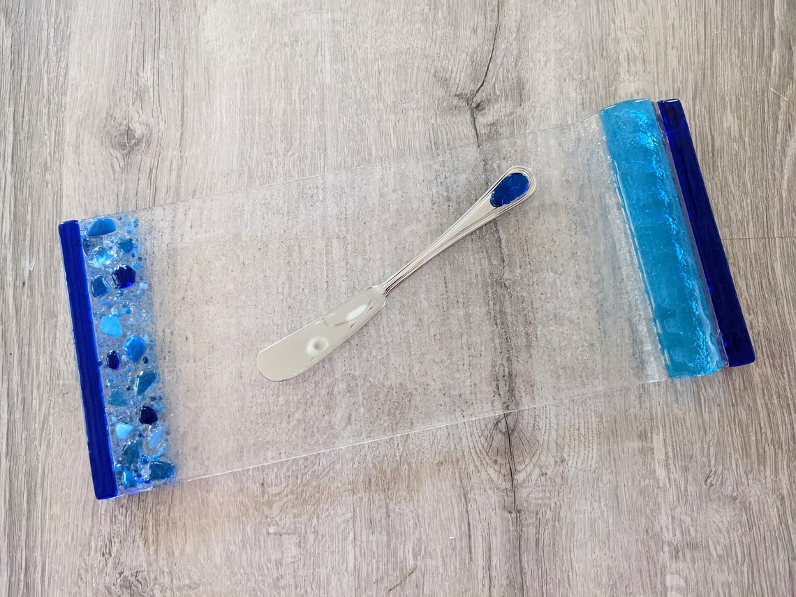 Blue Shards Cheese Plate, Housewarming Gift, Friendship Gift, Cheese ...