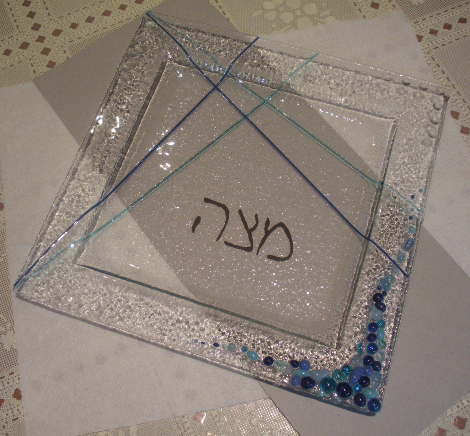 Israeli Matzah Plate Passover Matzoh Plate Gift for Pesach - Etsy