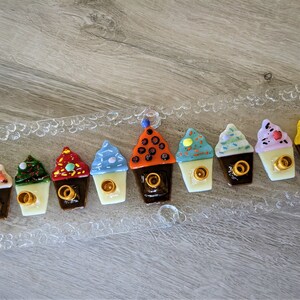 Cupcakes Glass Fused Menorah, Fun Kids Menorah, Colorful Whimsical ...