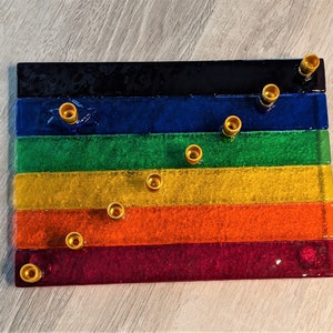 Pride Flag LGBTQ Rainbow Colorful Menorah, Glass Fused Menorah, LGBTQ ...