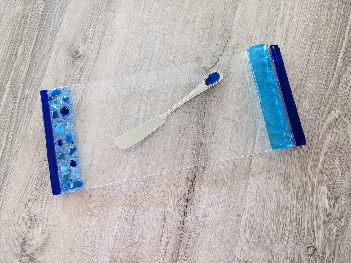 Blue Shards Cheese Plate, Housewarming Gift, Friendship Gift, Cheese ...