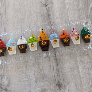 Cupcakes Glass Fused Menorah, Fun Kids Menorah, Colorful Whimsical ...