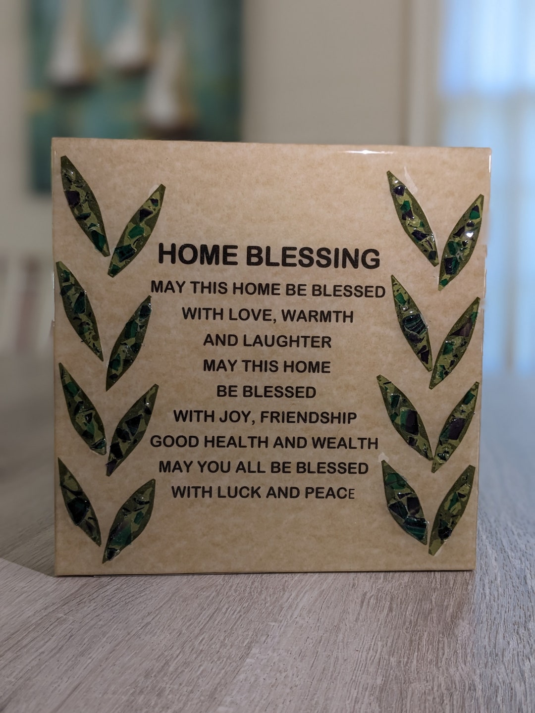 Wedding Shards Home Blessing Resin Wall Decor Jewish Wedding Gift for ...