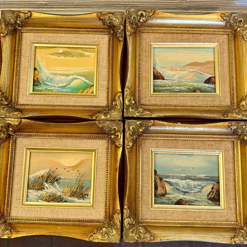 Vintage Seascape - Etsy