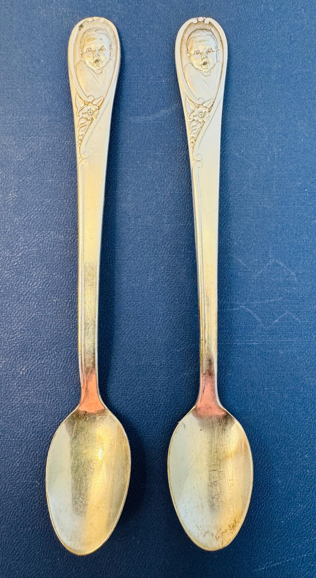 Antique Silver Gerber Baby Spoons Winthrop International Silver Plate ...
