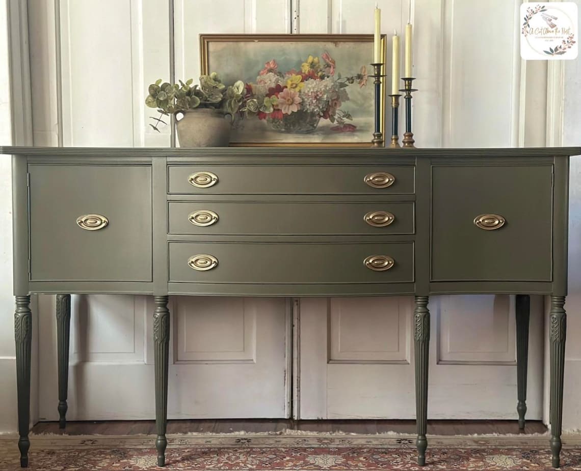 SOLD Refinished Antique Buffet - Etsy