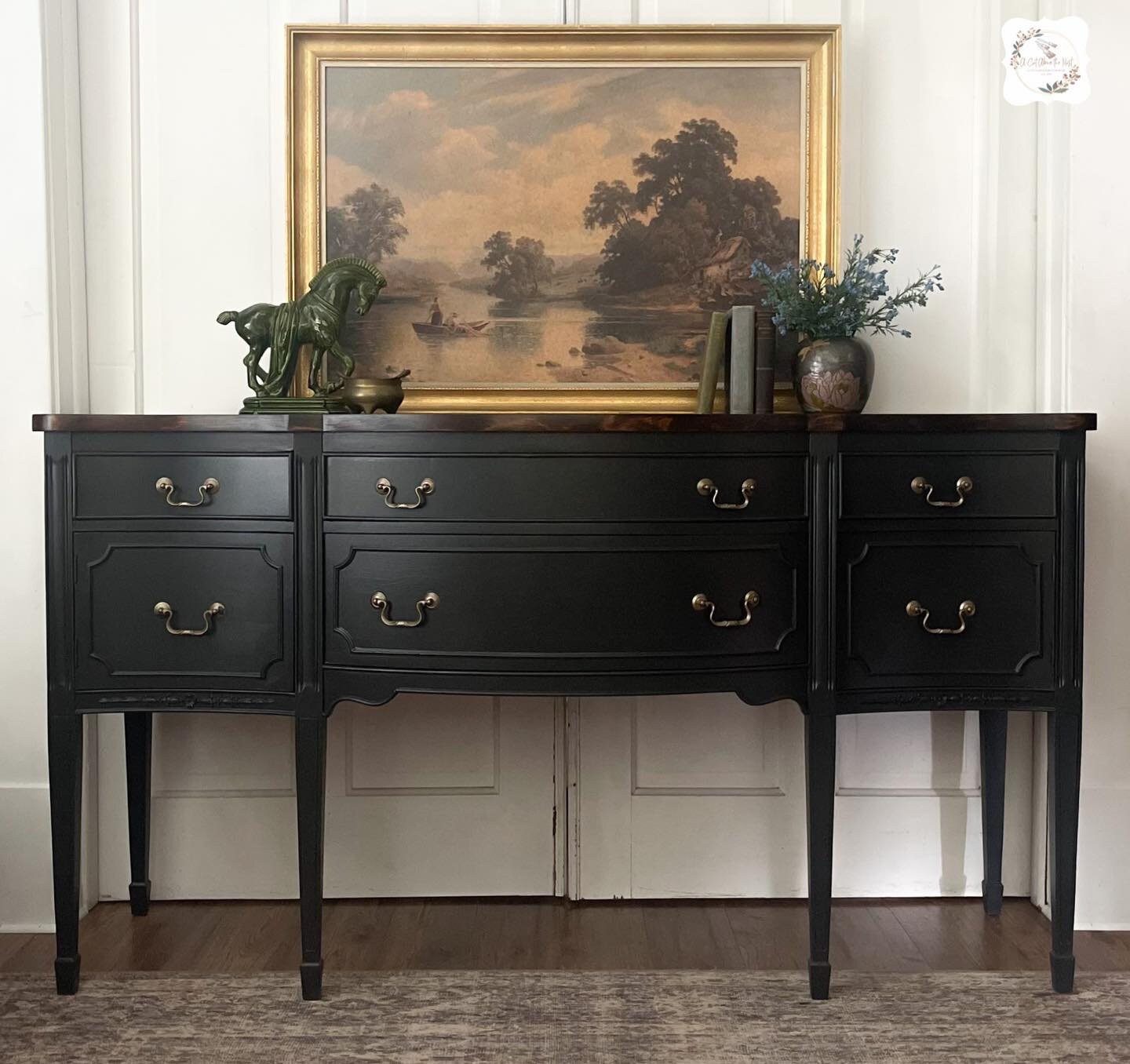 SOLD Refinished Antique Buffet - Etsy
