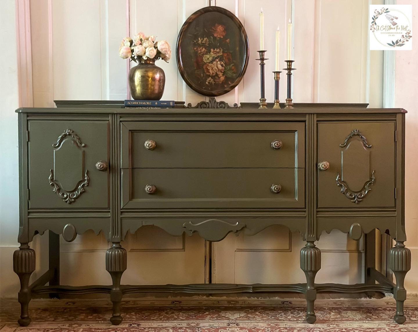 SOLD Refinished Antique Buffet - Etsy