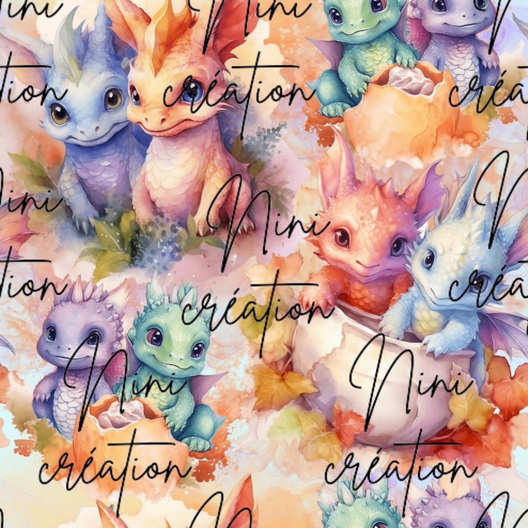 Dragons Seamless, Dragons, Dragons Repeating Pattern, Dragon Brothers ...