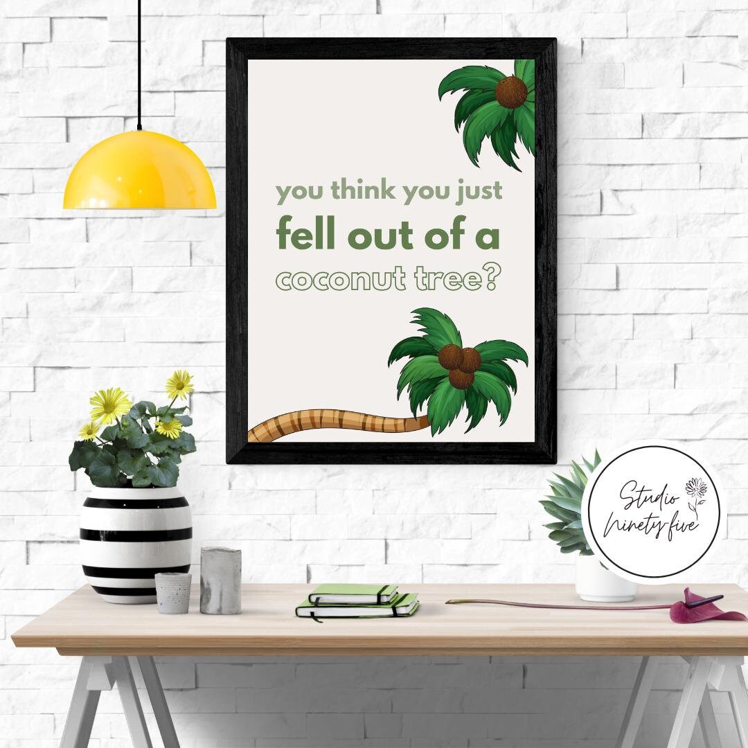 Kamala Harris Coconut Tree Poster Digital Download 18x24 PDF Poster ...