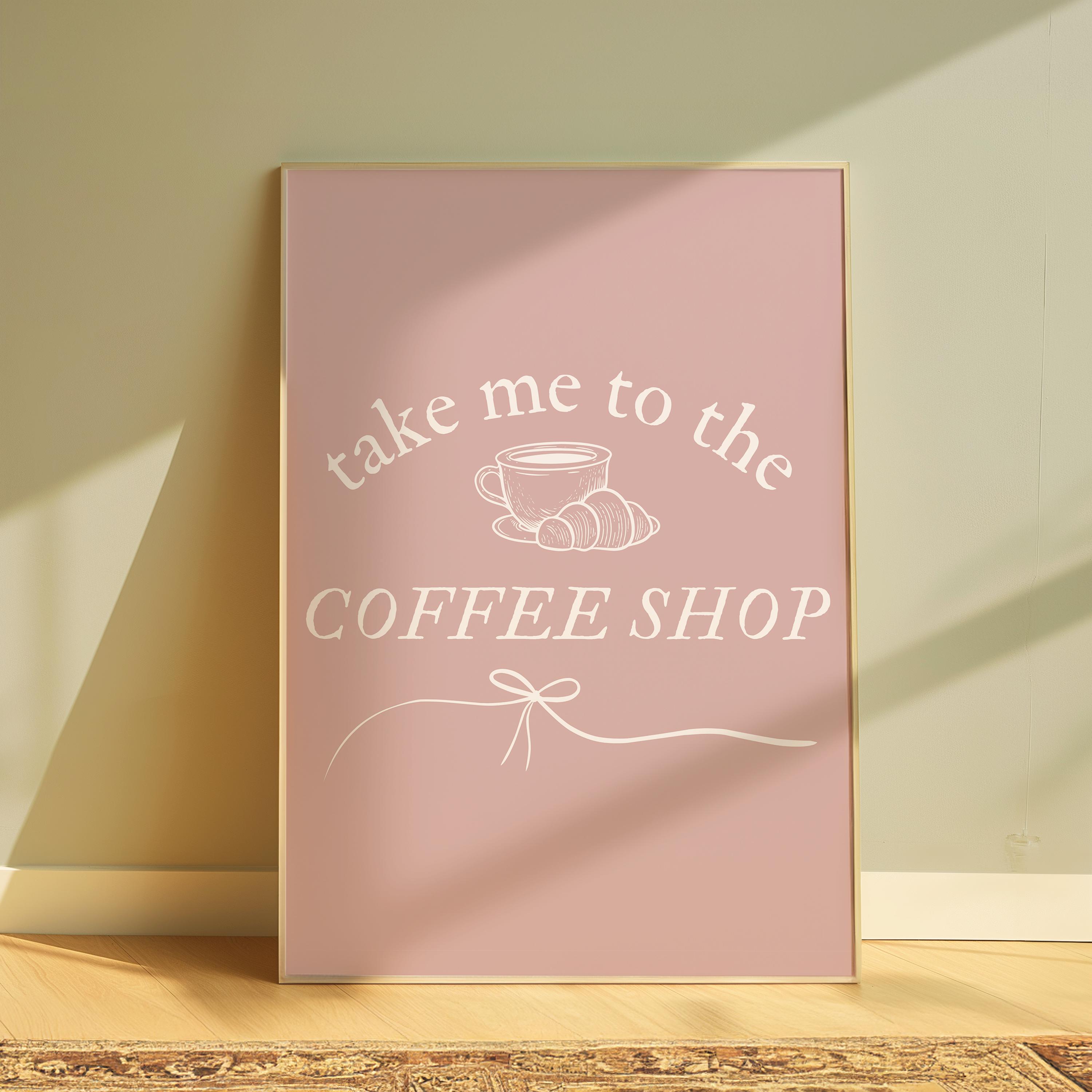 Coffee Shop Poster | Cute Cafe Decor | Coffee Corner Print | Breakfast ...
