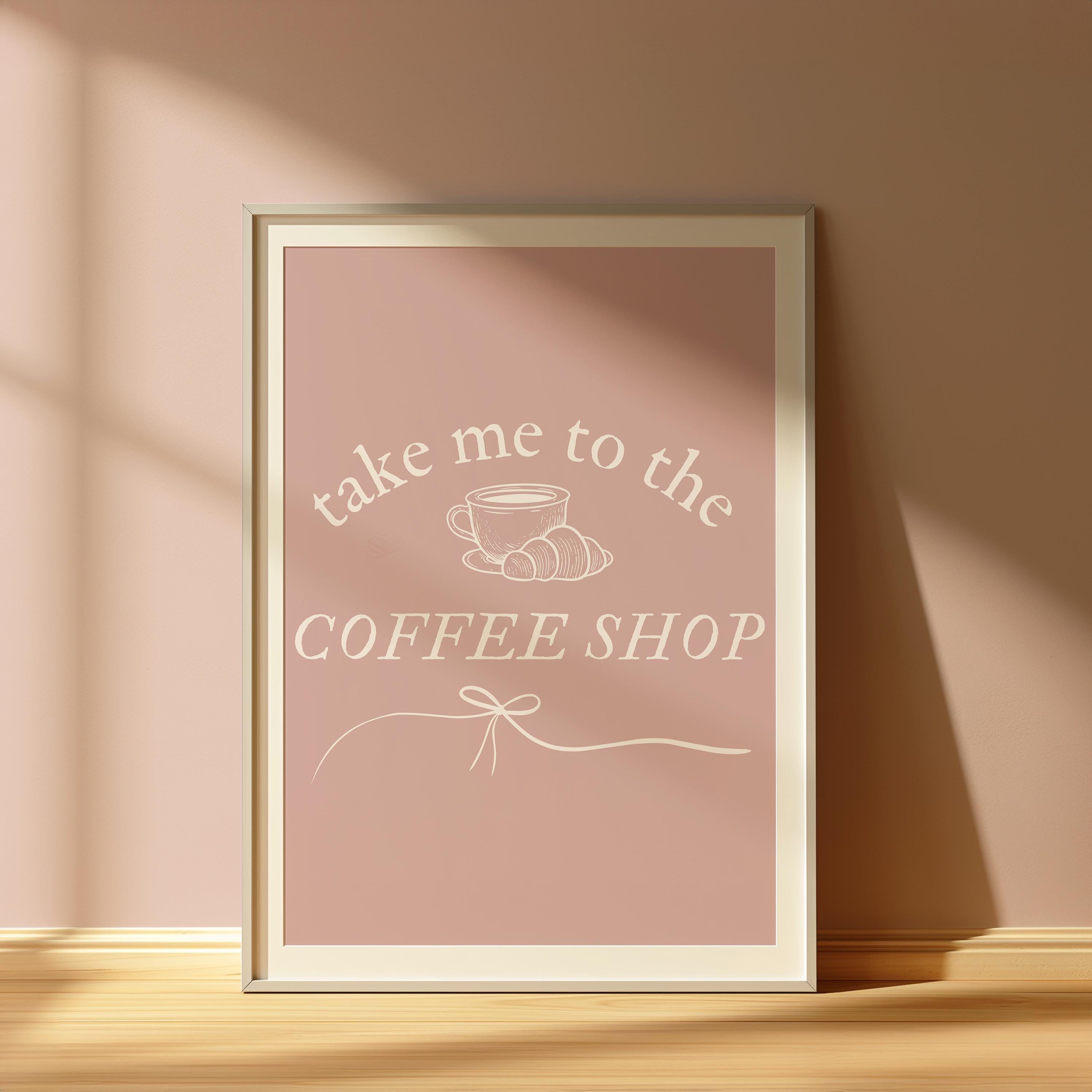 Coffee Shop Poster | Cute Cafe Decor | Coffee Corner Print | Breakfast ...