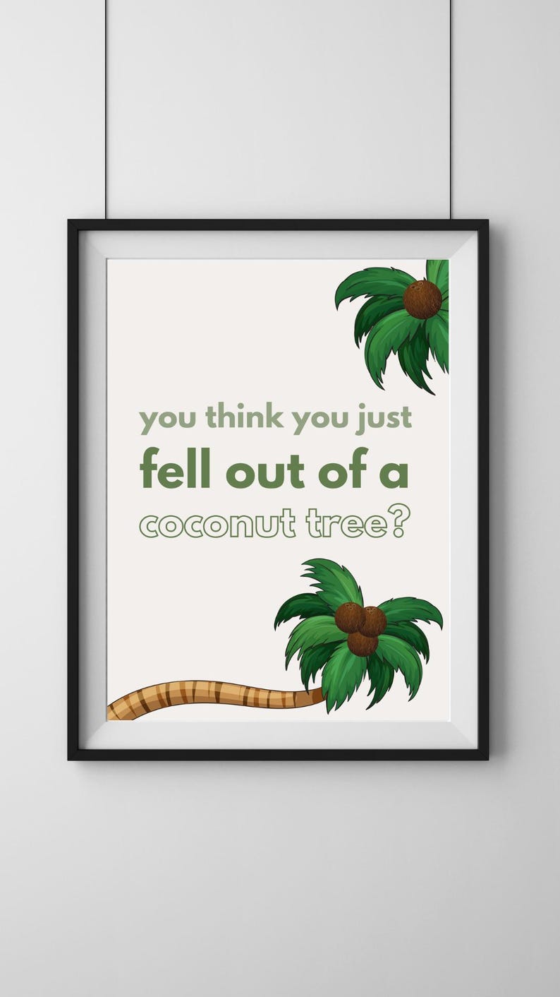 Kamala Harris Coconut Tree Poster Digital Download 18x24 PDF Poster ...