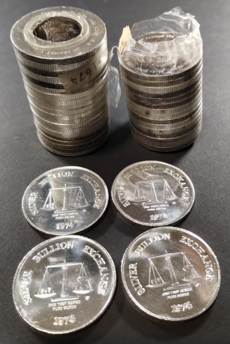1974 Vintage 1 Oz .999 Fine Silver Round – Collectible Bullion Coin ...
