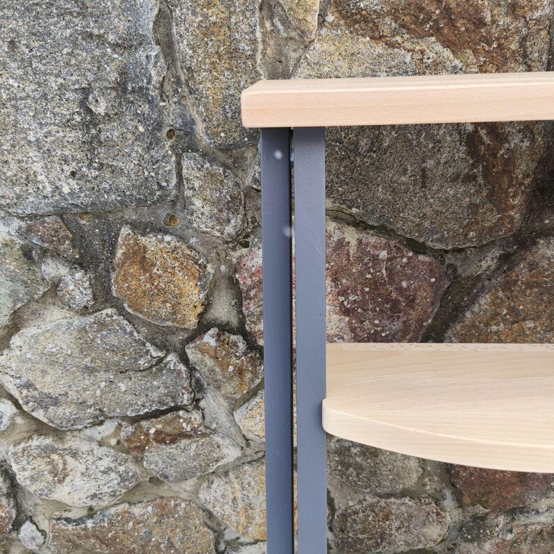 Wooden Folding Ladder Made of Beech, Step Ladder for Kitchen,library ...