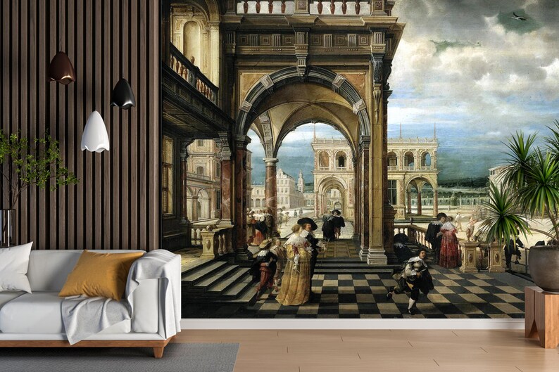 Renaissance Cityscape Wallpaper: Classic Architecture and Elegance Peel ...