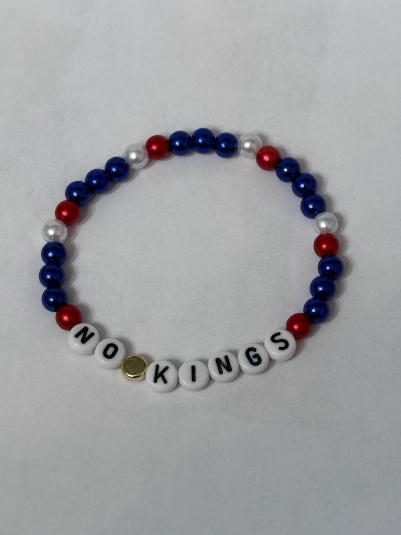 Friendship Bracelet / No Kings /blue Bracelet /democrat - Etsy