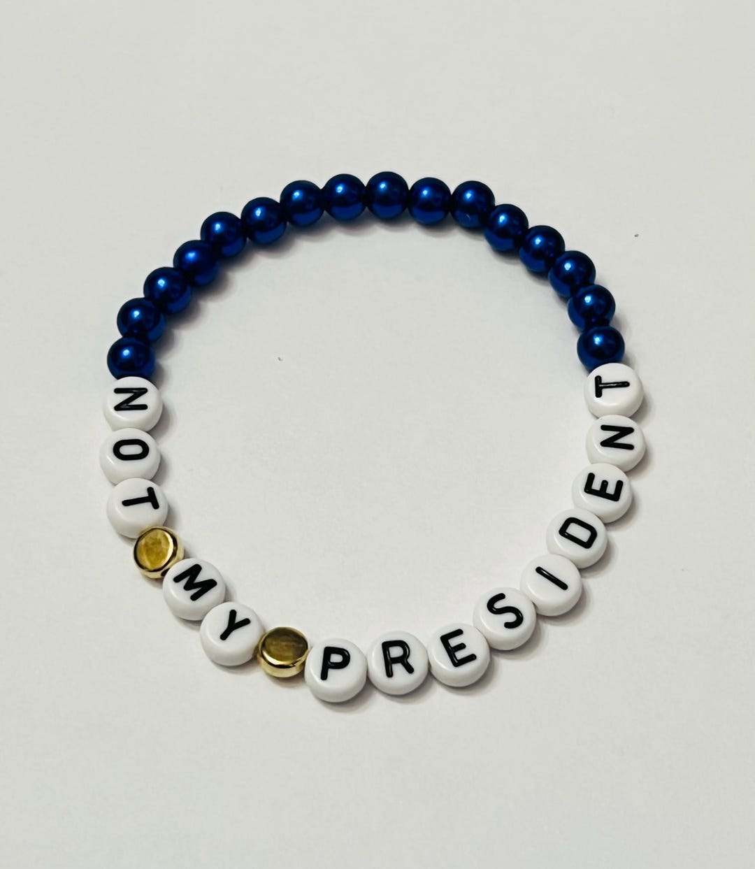 Friendship Bracelet / Not My President /blue Bracelet /democrat - Etsy