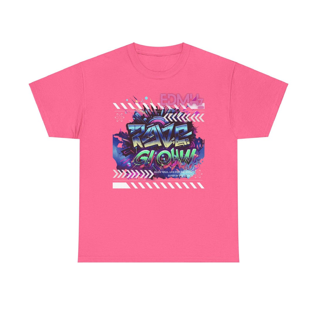 Rave Glow Club Tee, Neon Party Shirt, Dance Music Festival Top, Unisex ...