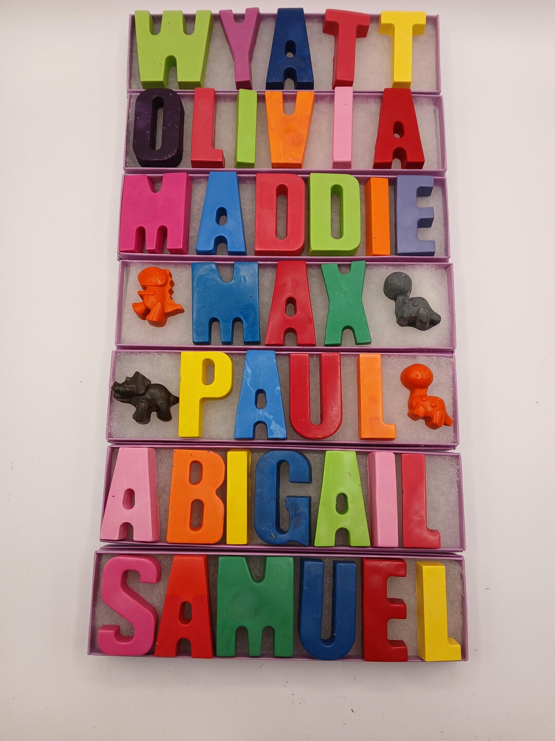 Handmade Personalized Letter Crayons: Non-toxic, Eco-friendly Gift ...