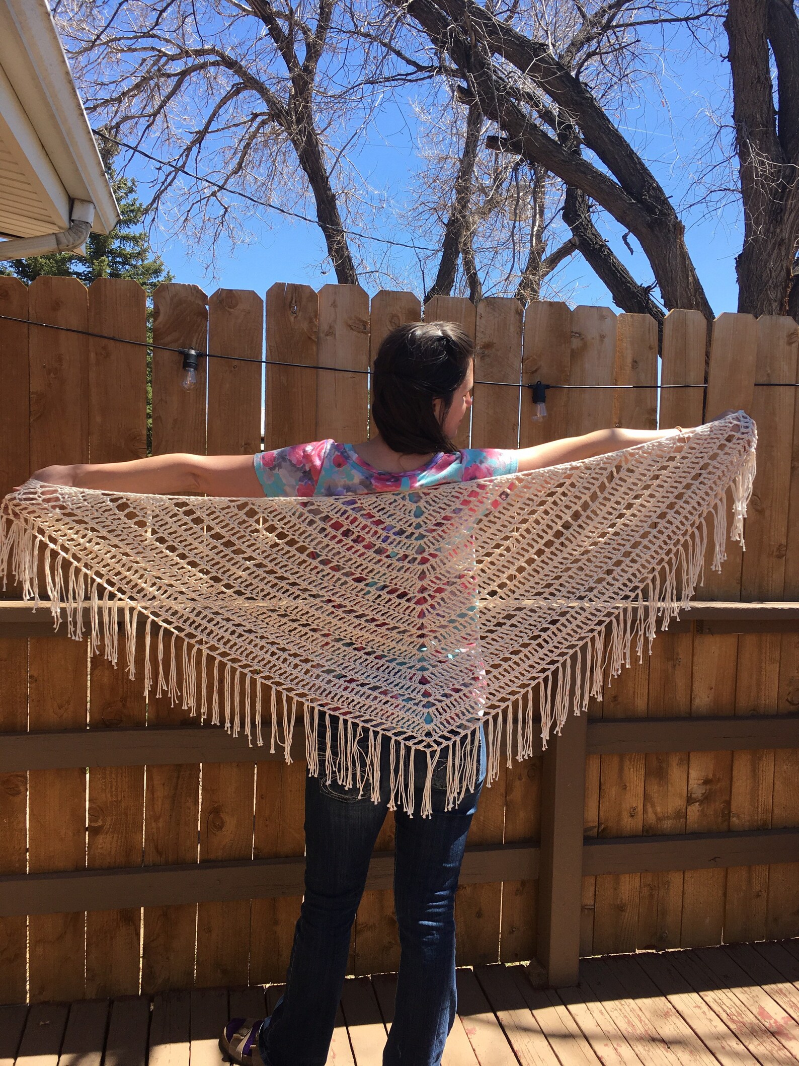 Boho Triangle Shawl Cotton Bohemian Shawl Festival SALE - Etsy