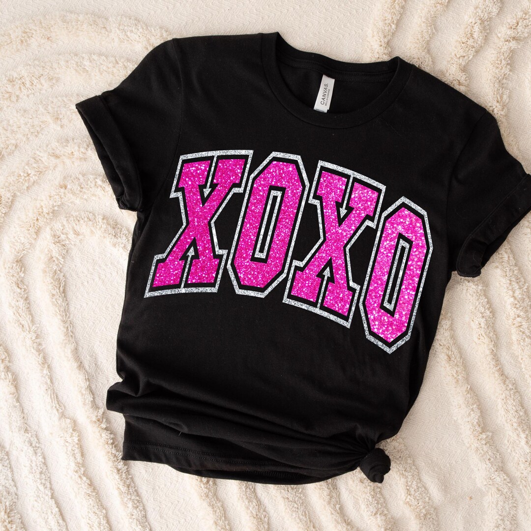 Xoxo Valentines Day Png Xoxo Png Pink and Silver Art Digital Download ...