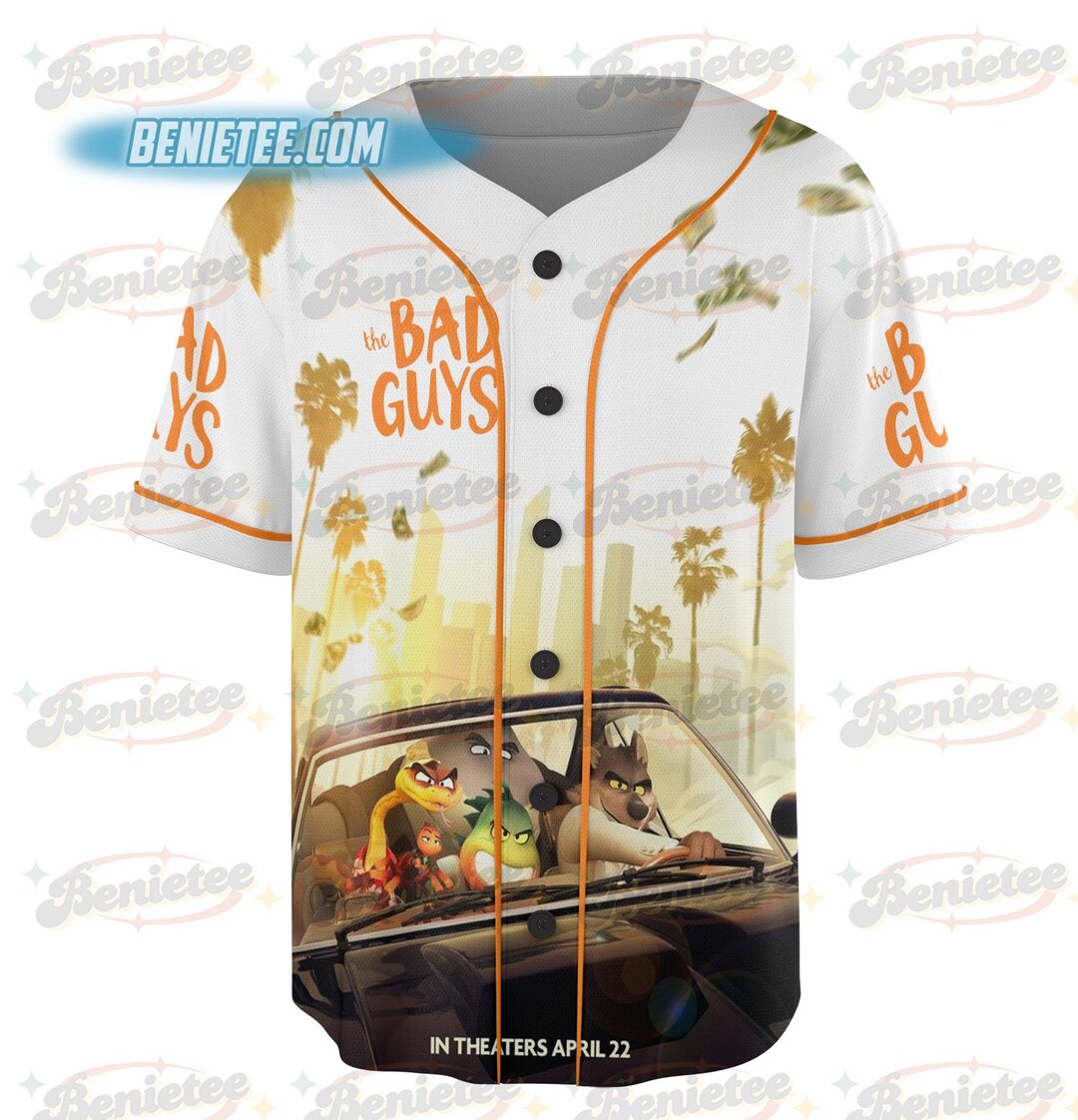 Dreamworks the Bad Guys 2 the Original Bad Guys Baseball Jersey - Etsy