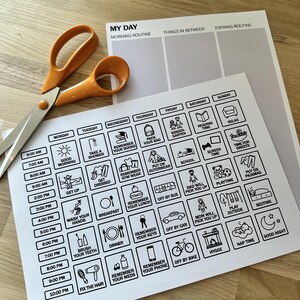 Daily Routine Pictograms Including a My Day Schedule - Etsy
