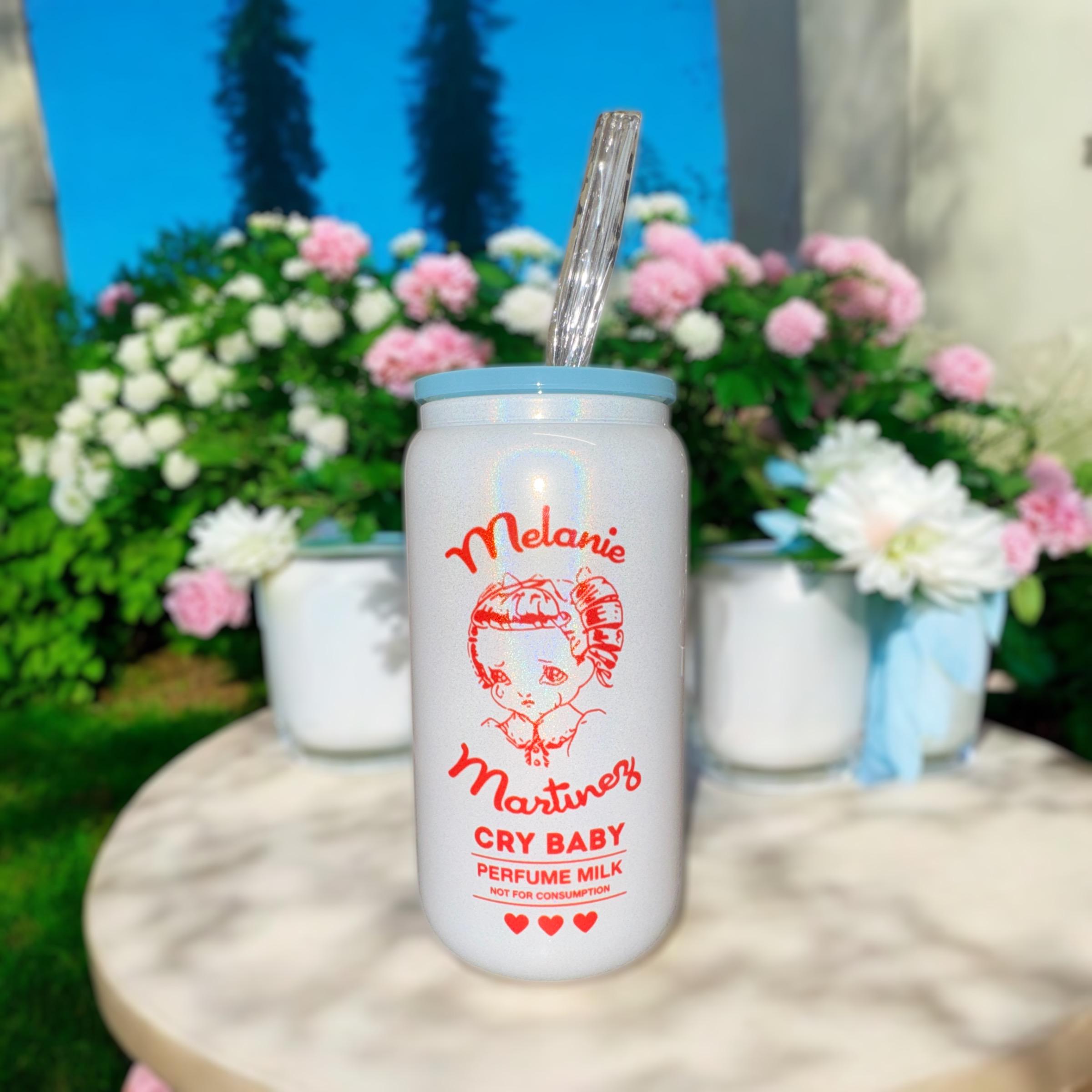Melanie Martinez Crybaby Milk 16oz Shimmer Glass Can | Singer Cup ...