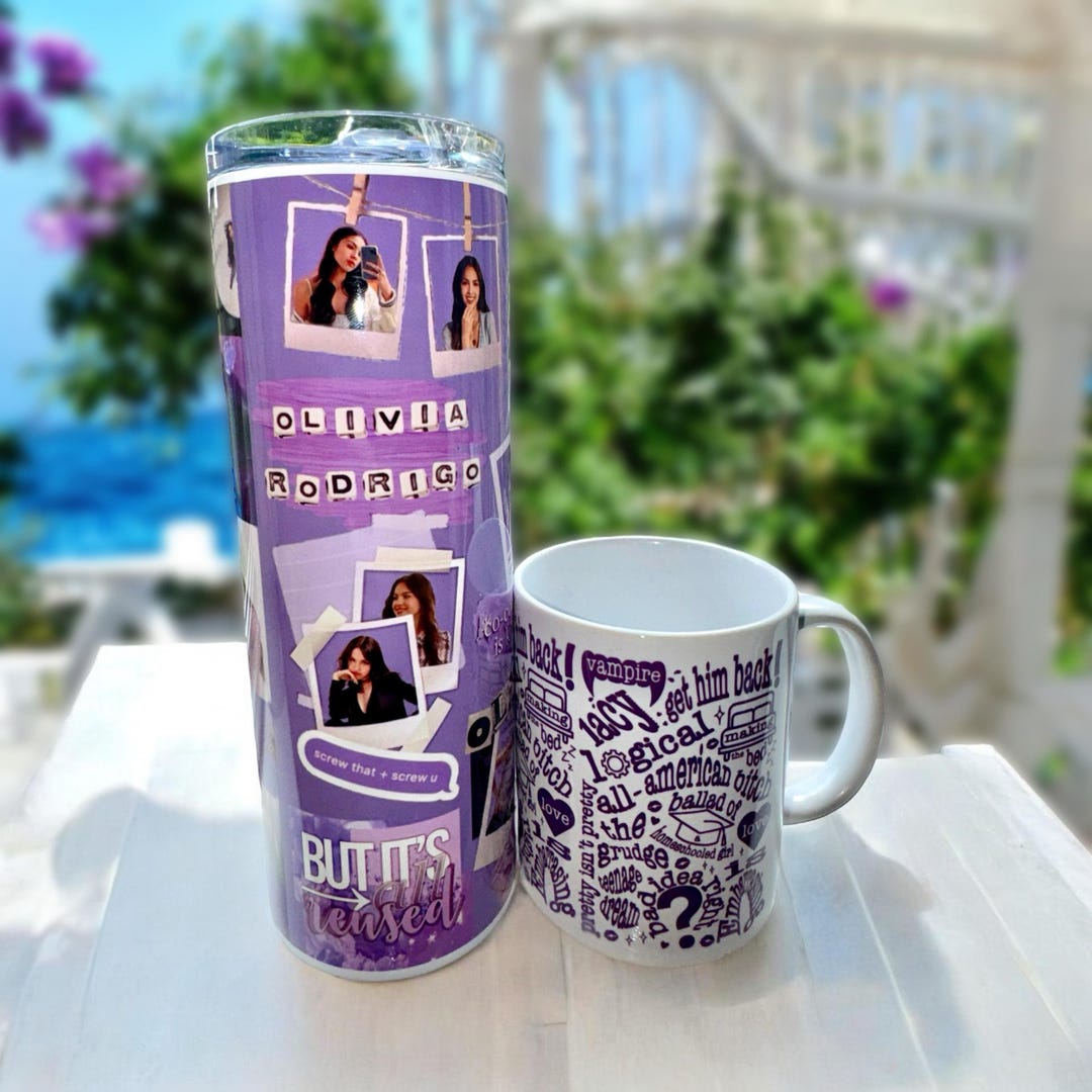 Olivia Rodrigo Sour / Guts | Singer Cup | 20oz Tumbler | Mug | Eco ...