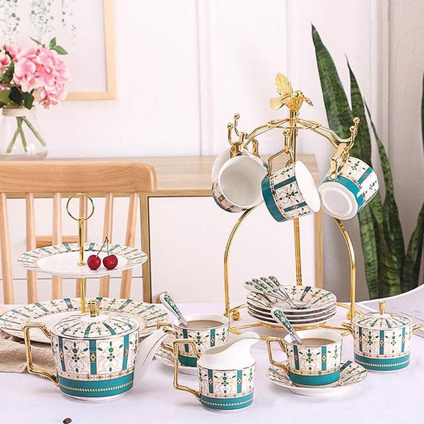 Ceramic Tea Set - Etsy