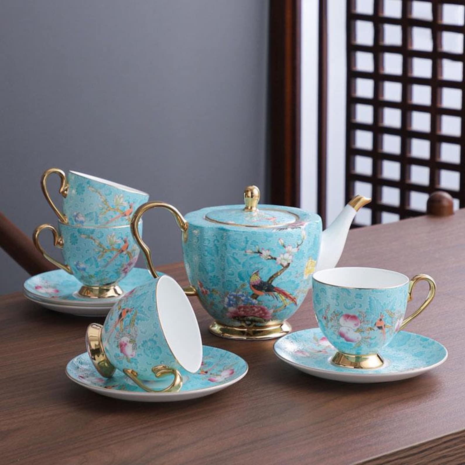 European Style Ceramic Coffee Set Ceramic Coffee Cups and Saucers ...