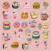 Cute Food and Drink Digital Stickers Pack, 30 PNG Files, 300 DPI Kawaii ...