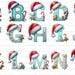 Christmas Alphabet Clipart: Holiday Letter PNG Designs (digital ...