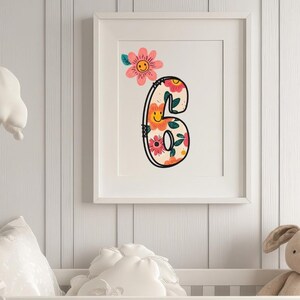 Floral Alphabet Clipart Set: Boho Flower Letters, Numbers (PNG, 300 DPI ...