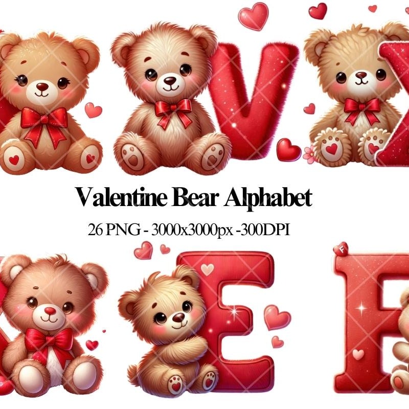 Bear Alphabet - Etsy