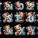 Teddy Bear Alphabet Clipart Set: Nursery Decor (digital Download) - Etsy